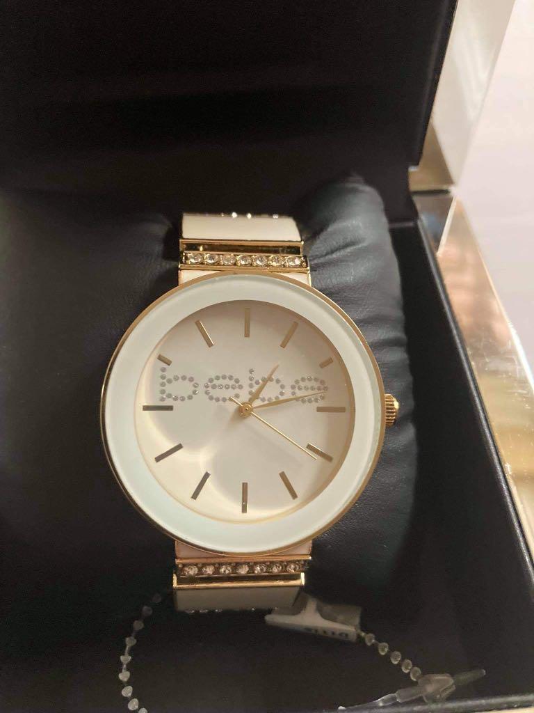 Bebe White and Gold Watch, Women's Fashion, Watches & Accessories ...