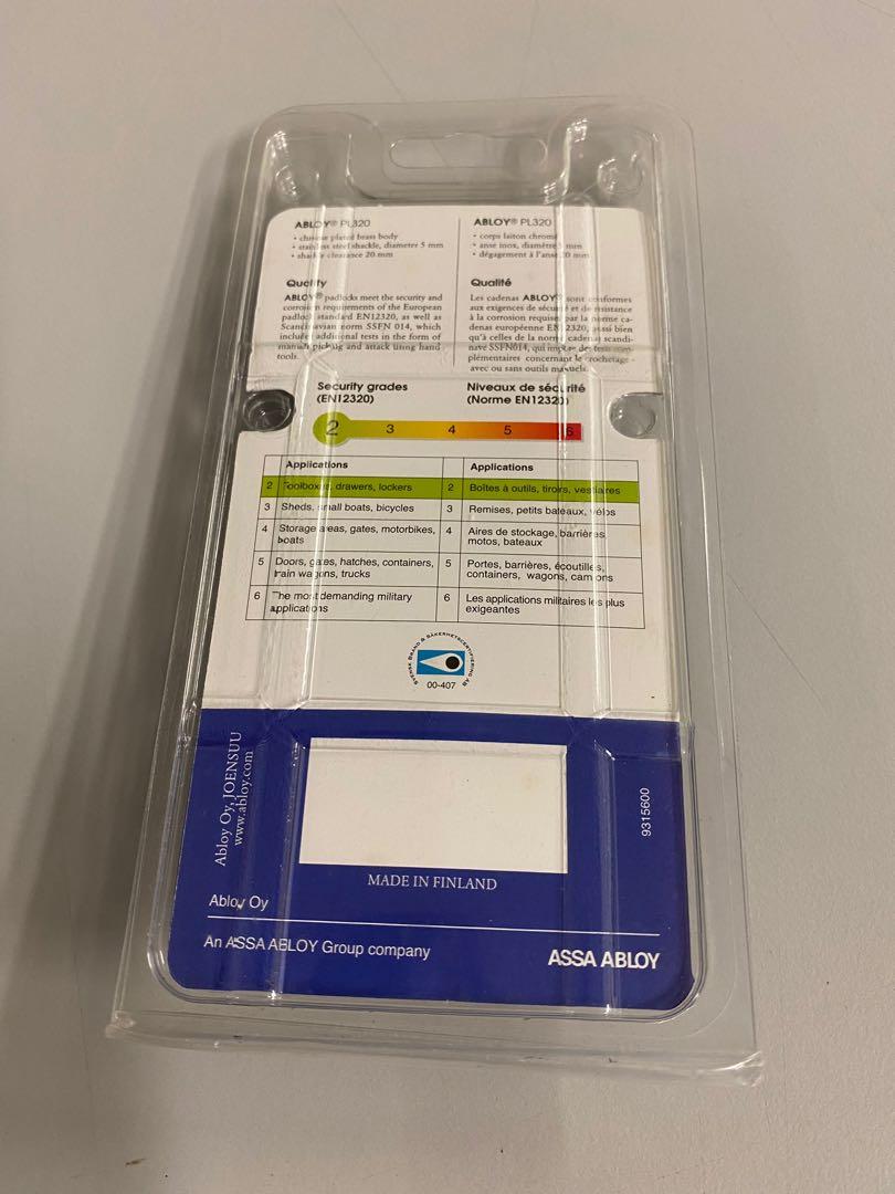 Price Reduced for Brand New Assa Abloy Padlock 320., Furniture & Home ...