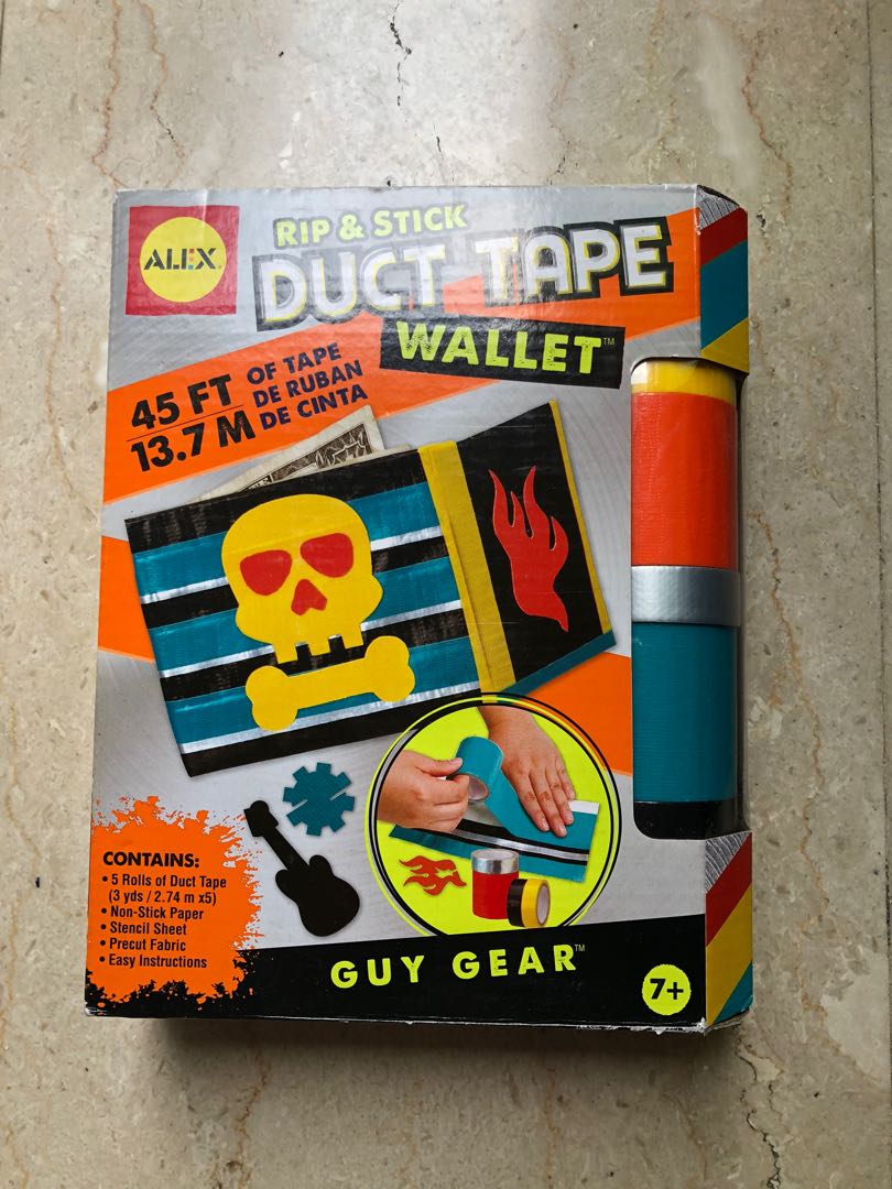Brand New!! Duct Tape Wallet Rip & Stick Alex Brand, Hobbies & Toys ...