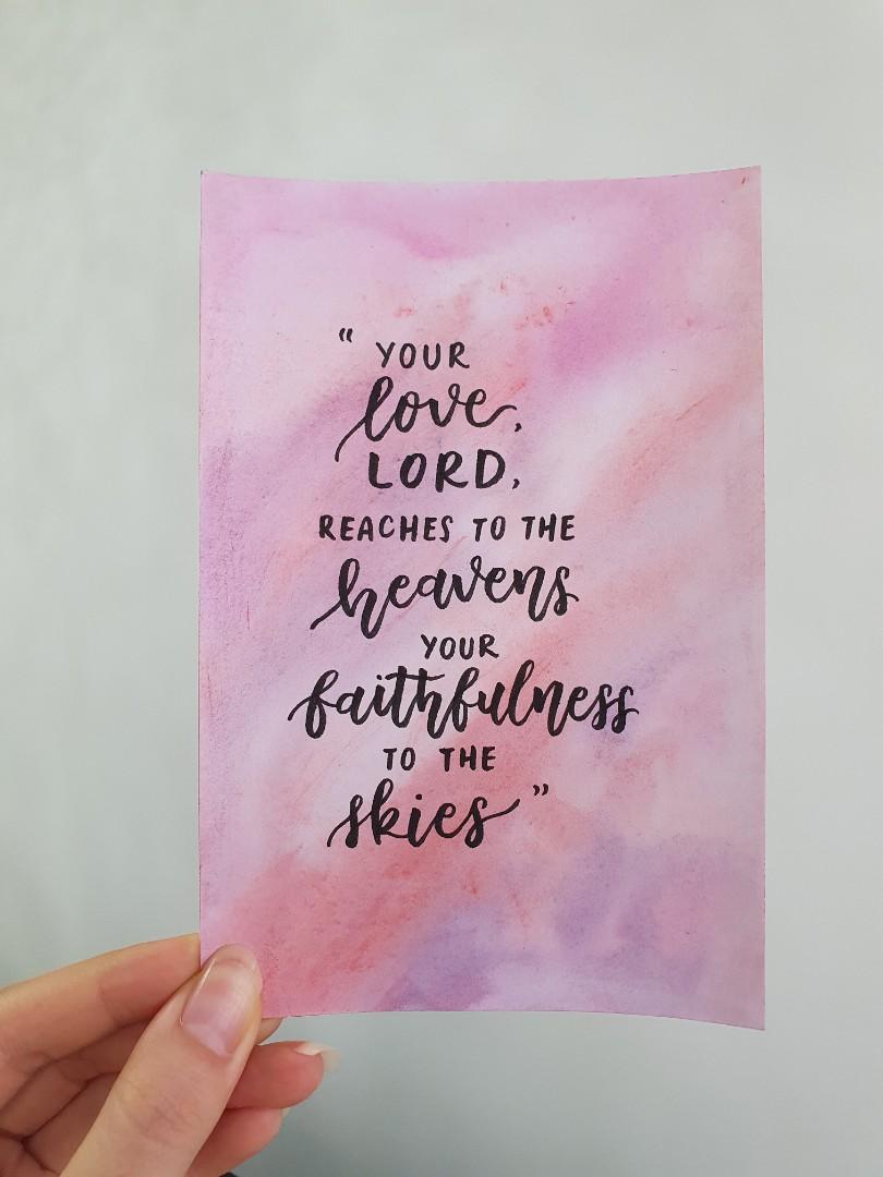 Calligraphy Bible Verse| Christian Quotes|Customs, Hobbies & Toys ...