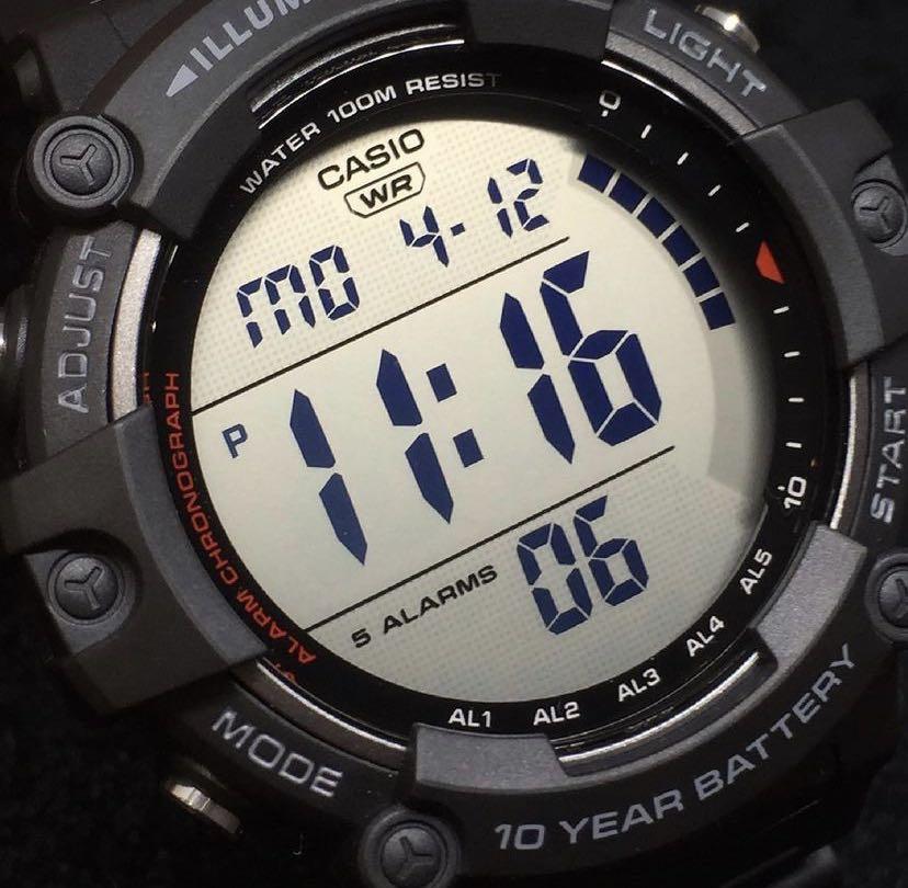 Casio Illuminator AE-1500WH-1A Digital Quartz Watch AE1500WH-1A Black ...