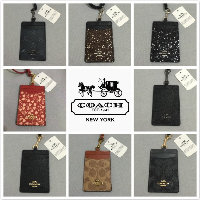 New Coach Original Metal logo ID Lanyard Card Holder Suitable For Gift ...