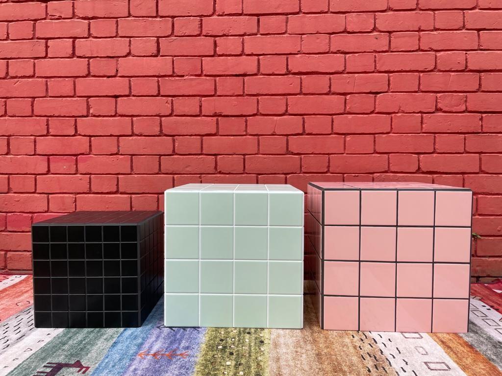 Custom made tiled cube table from gnarly_sg, Furniture & Home Living ...