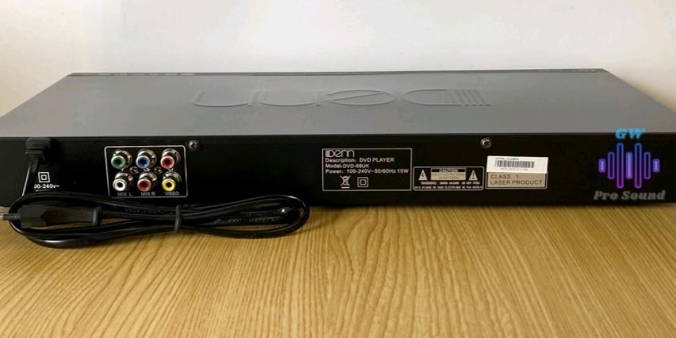 Denn DVD-69UK Karaoke DVD player (USB/2 mic input/key control/audio LR ...
