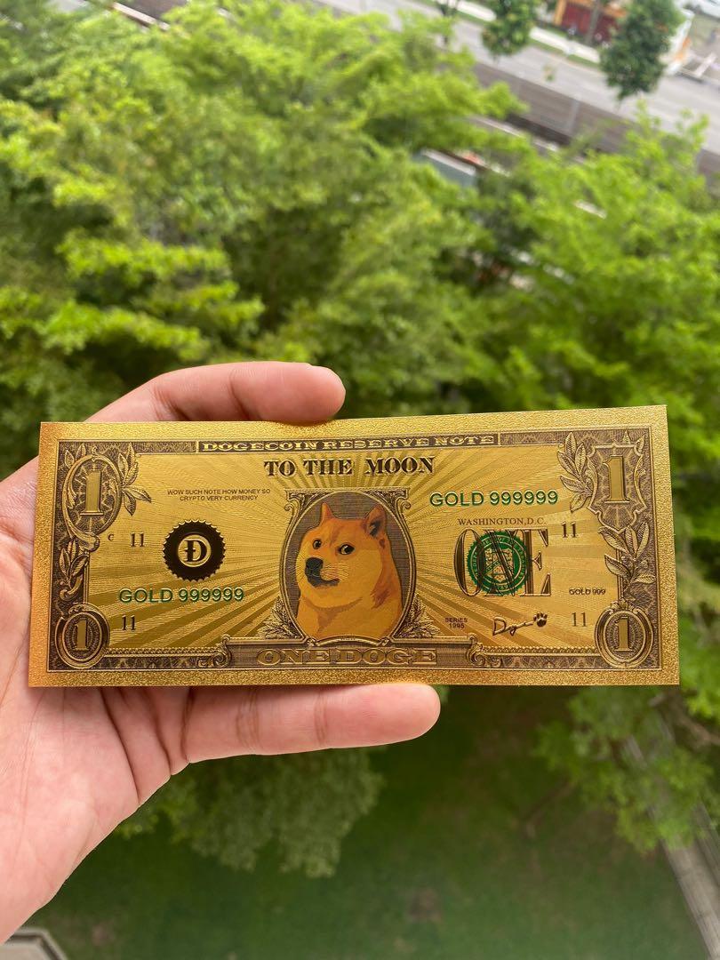 Dogecoin Gold Note, Hobbies & Toys, Memorabilia & Collectibles ...