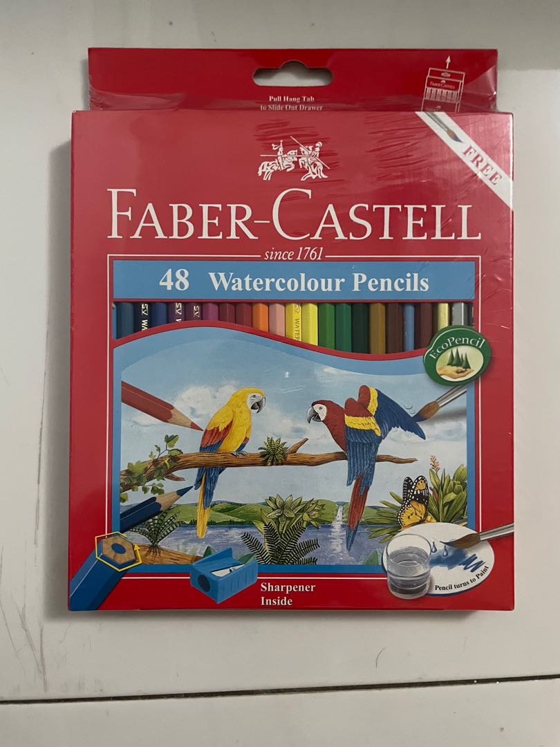 Faber Castell - 48 watercolour pencil, Hobbies & Toys, Stationery ...