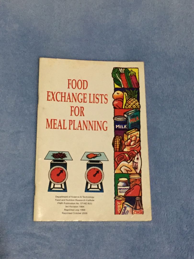 Food Exchange Lists For Meal Planning Hobbies Toys Books Food Exchange Lists For Meal Planning Hobbies Toys Books