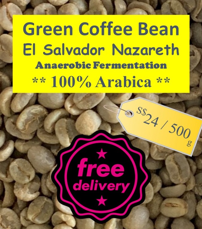 Green / Raw Coffee Bean - El Salvador Nazareth, Food & Drinks ...