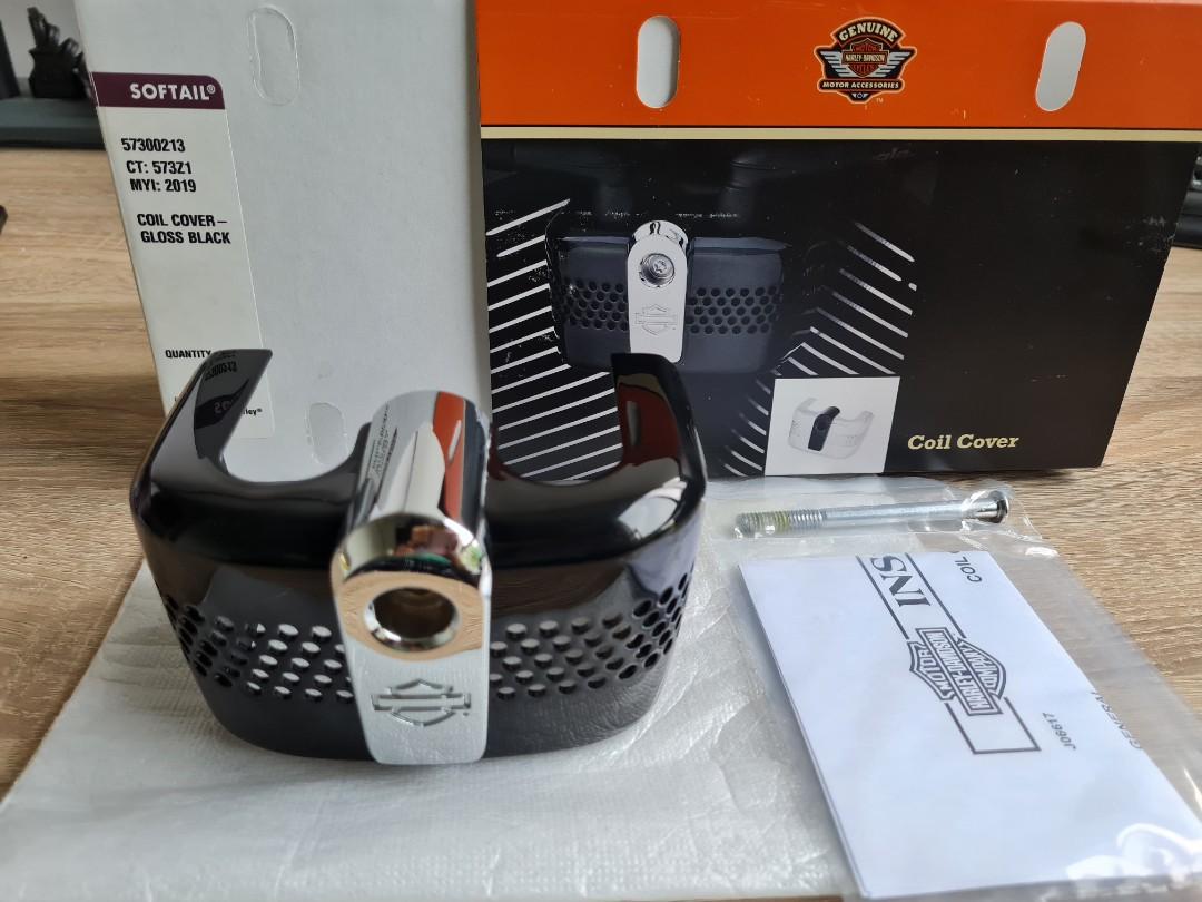 Harley Davidson Coil Cover - Gloss Black, Motorcycles, Motorcycle ...