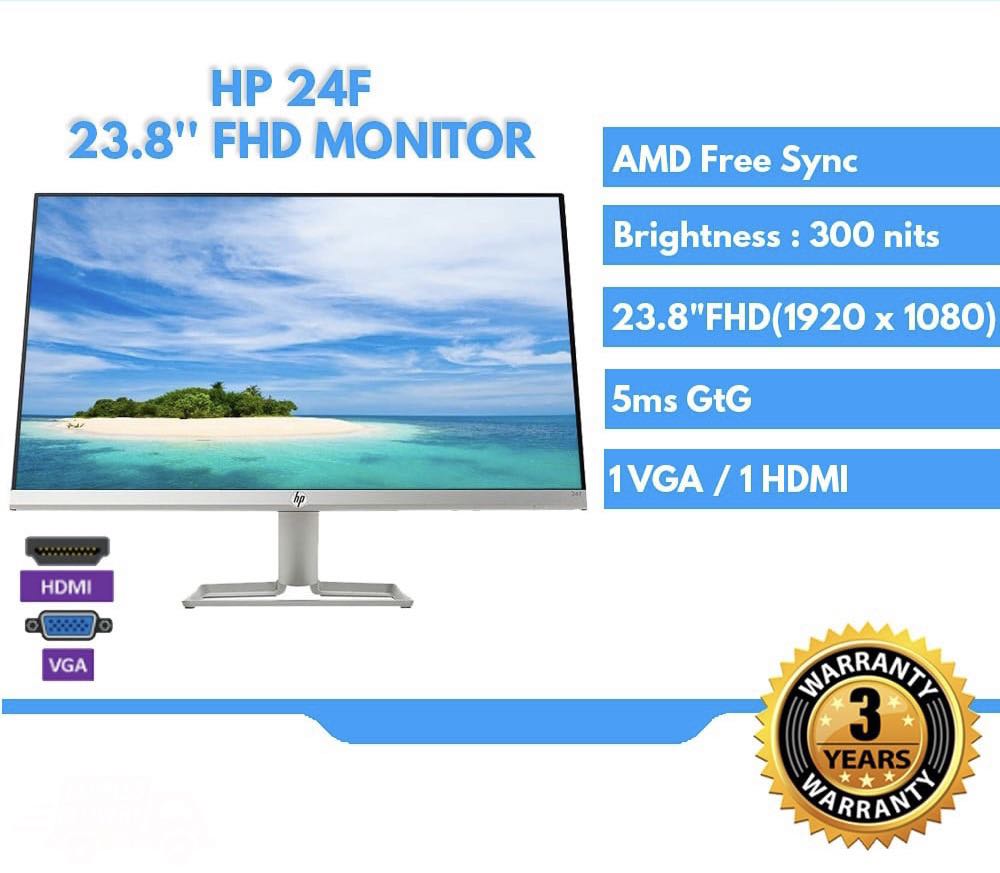 HP 24f 24-inch FHD Monitor (3AL28AA), Computers & Tech, Parts & Accessories, Monitor Screens on ...