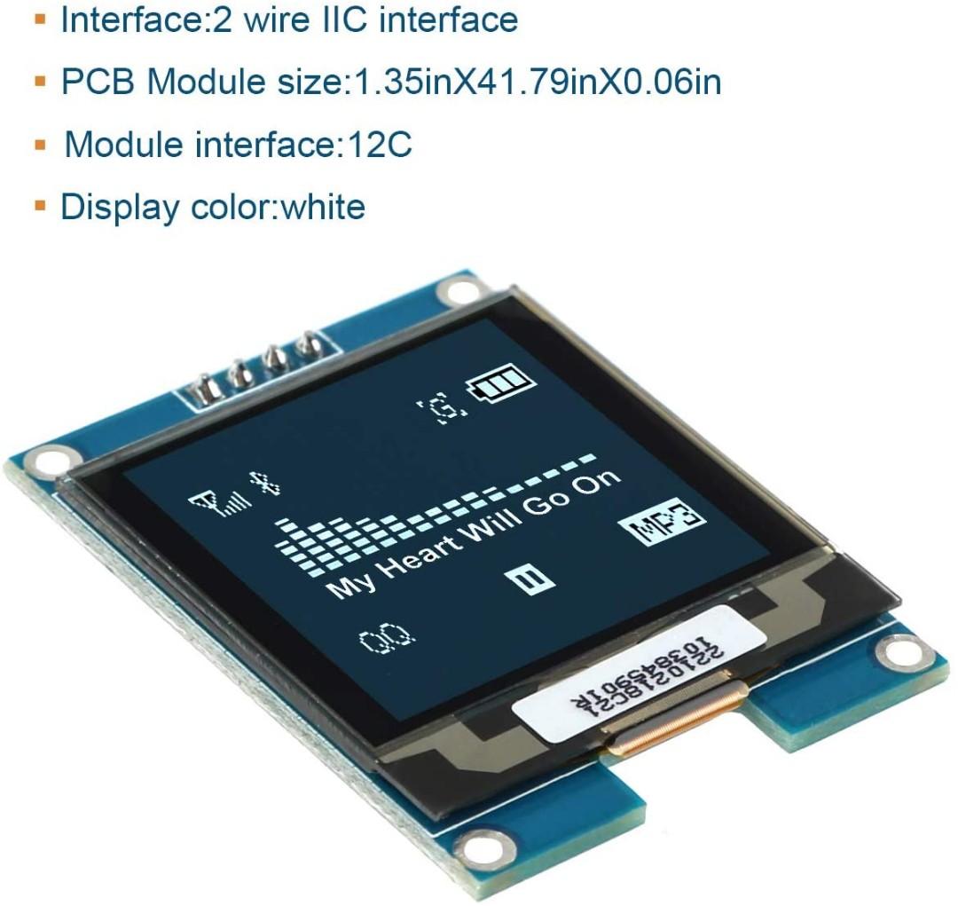 I2C OLED Display Module 1.5inch OLED Module LCD Display SSD1327 Driver ... I2C OLED Display Module 1.5inch OLED Module LCD Display SSD1327 Driver ...
