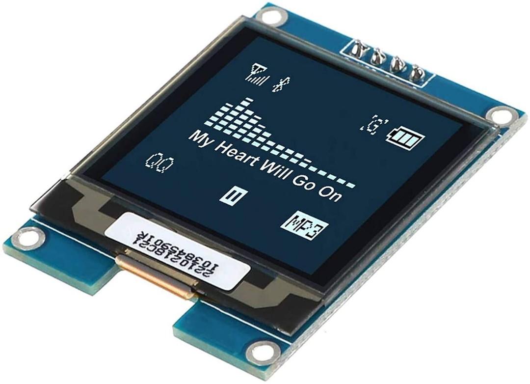 I2C OLED Display Module 1.5inch OLED Module LCD Display SSD1327 Driver Chip, 128x128 Pixels, 16 ...