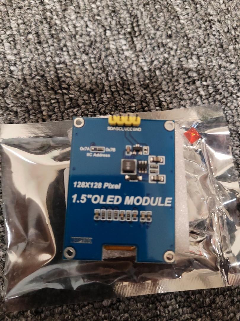 I2C OLED Display Module 1.5inch OLED Module LCD Display SSD1327 Driver ...