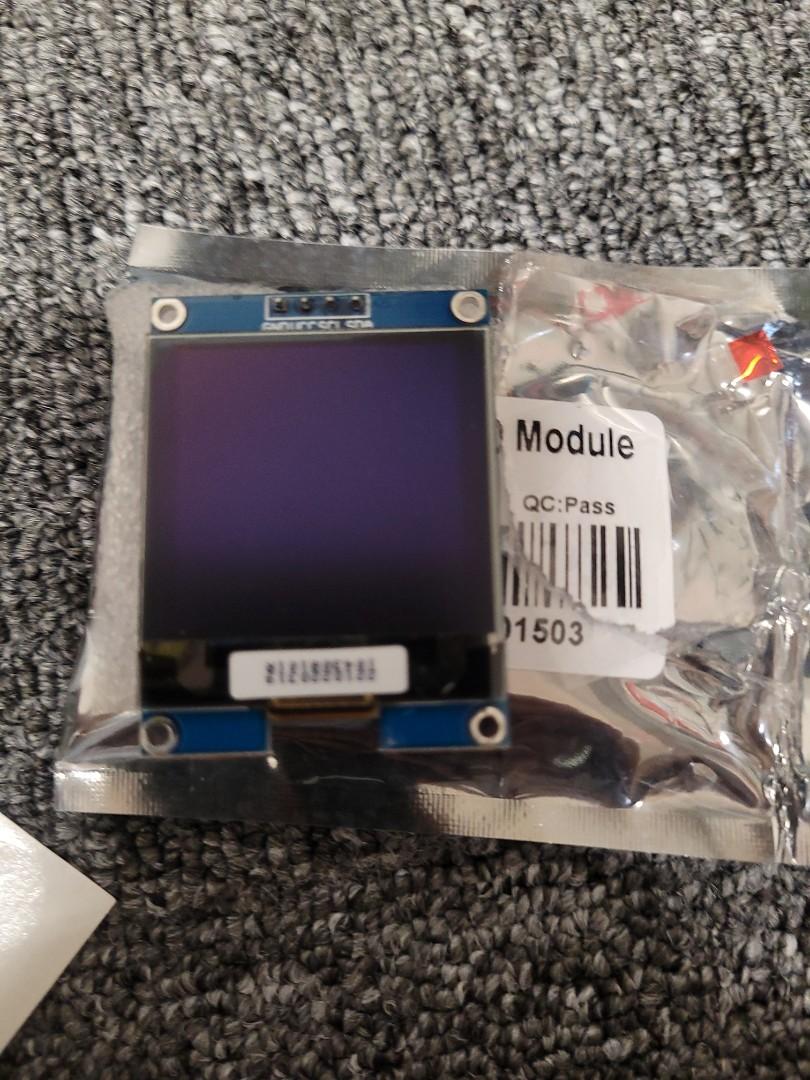 I2C OLED Display Module 1.5inch OLED Module LCD Display SSD1327 Driver Chip, 128x128 Pixels, 16 ...