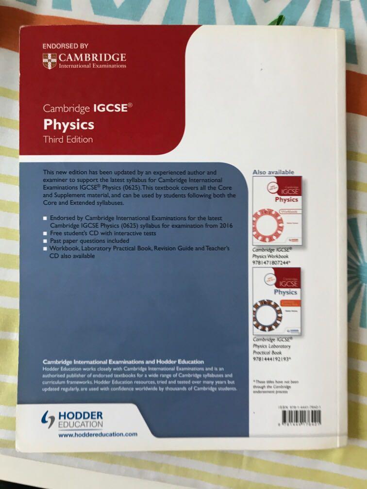 IGCSE physics textbook, Hobbies & Toys, Books & Magazines, Textbooks on ...