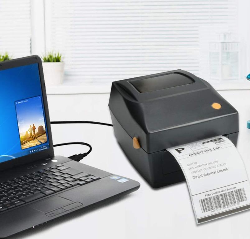 Immuson Label Printer 4x6 Direct Thermal Label Marker with FREE 2 rolls ...