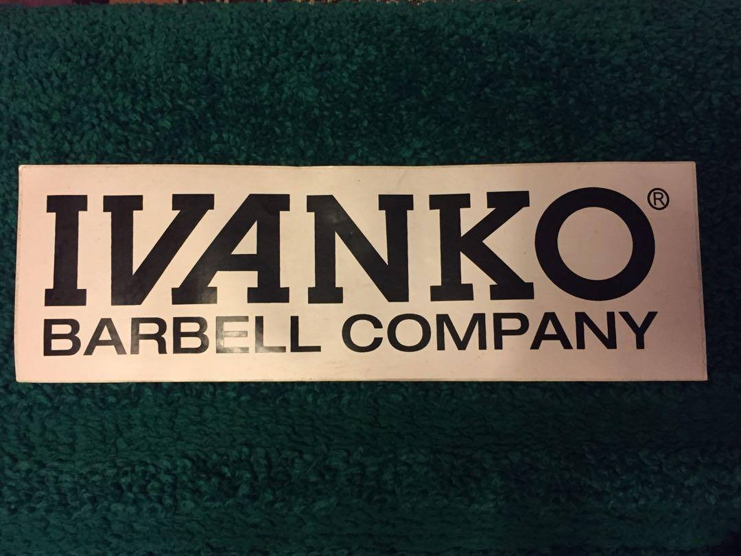 Ivanko Barbell Company sticker, Sports Equipment, Exercise & Fitness ...