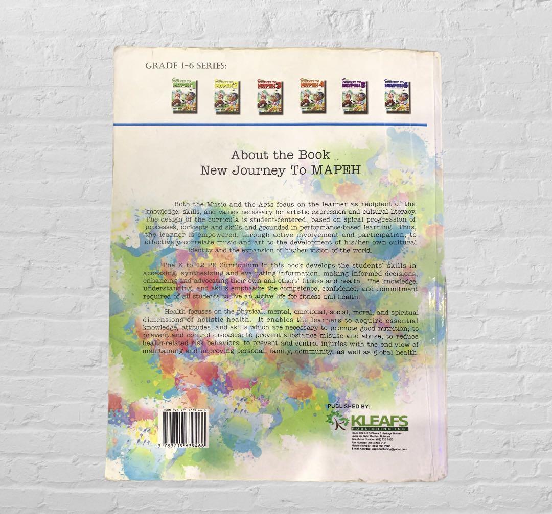 Journey to MAPEH 6 (Grade 6 textbook / book), Hobbies & Toys, Books ...