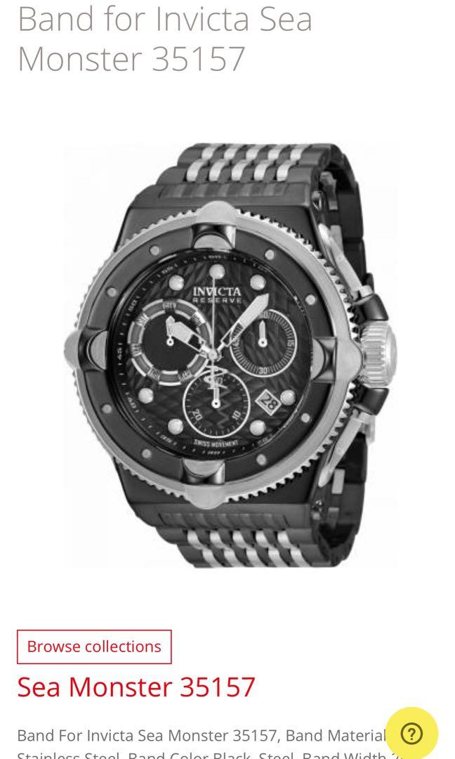 KELOJ INVICTA SEA MONSTER Quartz Watch Model 45157, Luxury, Watches on ...