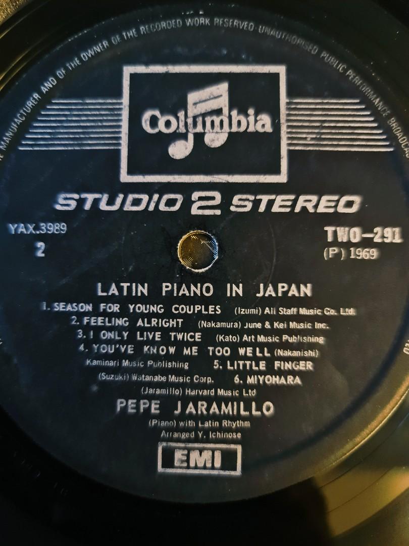 Latin Piano In Japan Pepe Jaramillo LP Vinyl Record Piring Hitam ...