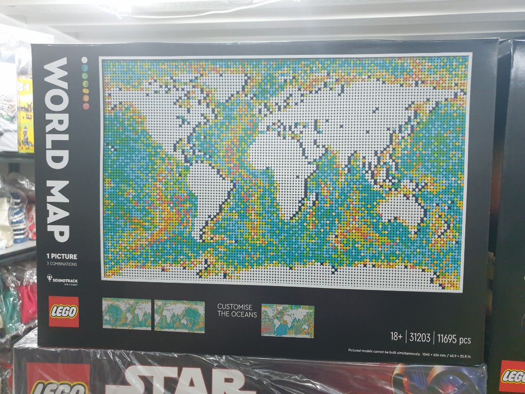 Lego World Map 31203, Hobbies & Toys, Toys & Games on Carousell