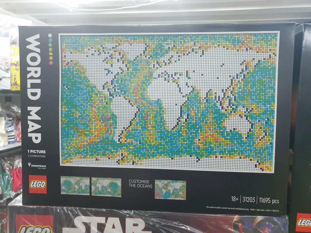 Lego World Map 31203, Hobbies & Toys, Toys & Games on Carousell