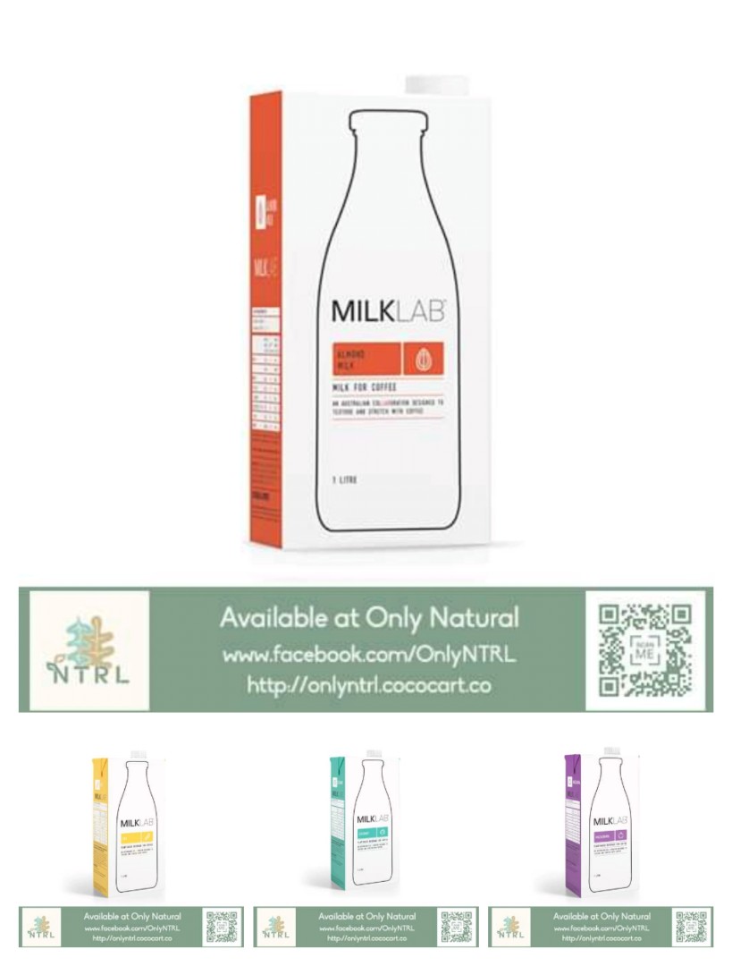 Milk Lab Non-Dairy Series (Soy, Almond, Macadamia, Coconut), Health ...