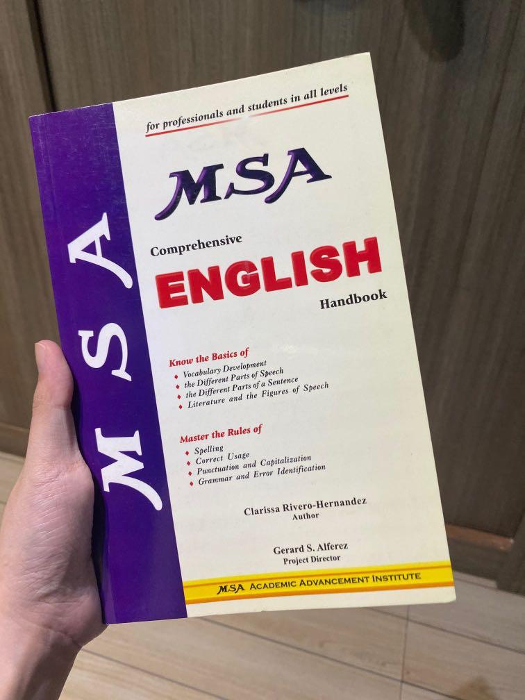 MSA COMPREHENSIVE ENGLISH HANDBOOK, Hobbies & Toys, Books & Magazines ...