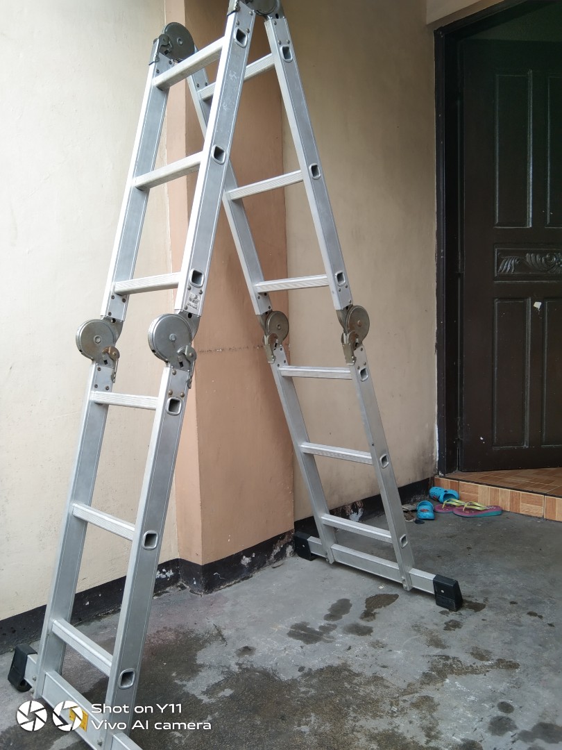 Multi-Position Folding Ladder, Furniture & Home Living, Home ...