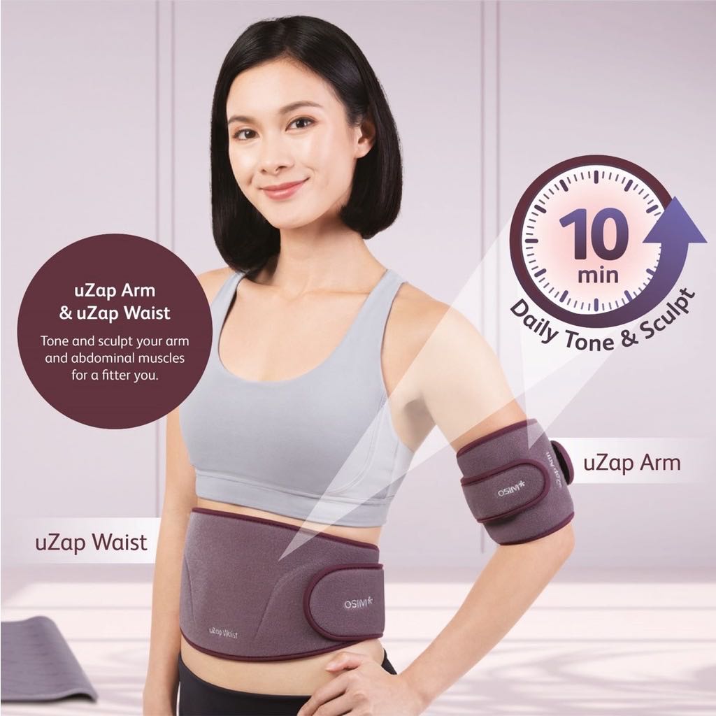 Osim UZap Waist and Arm, Health & Nutrition, Massage Devices on Carousell