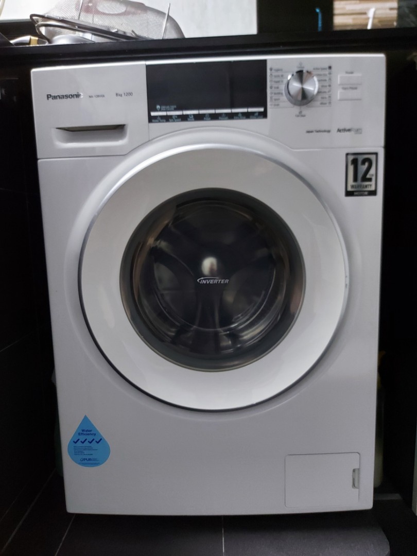 Panasonic washing machine front 8kg, TV & Home Appliances, Washing ...