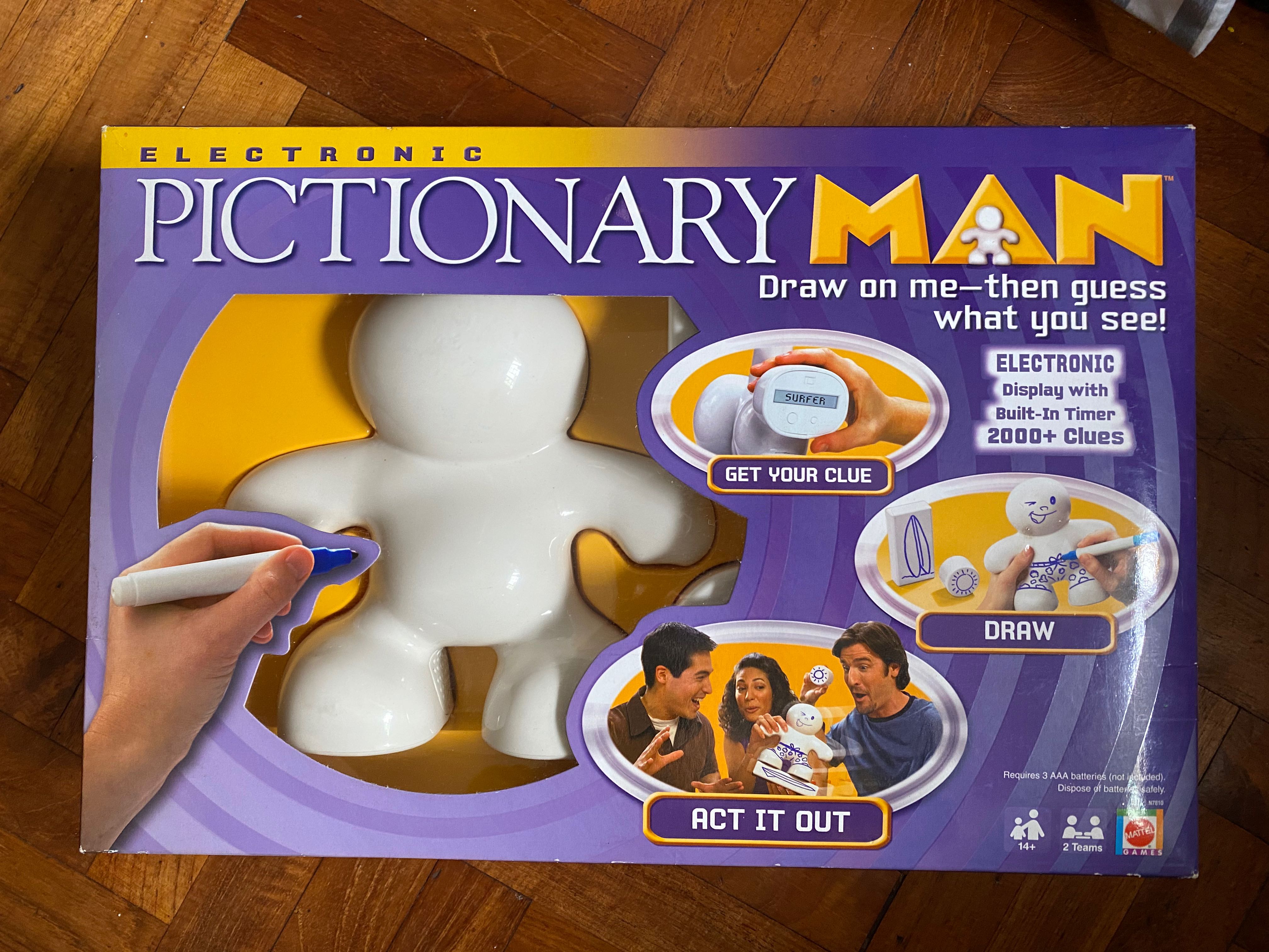 Pictionary man drawing, Hobbies & Toys, Toys & Games on Carousell