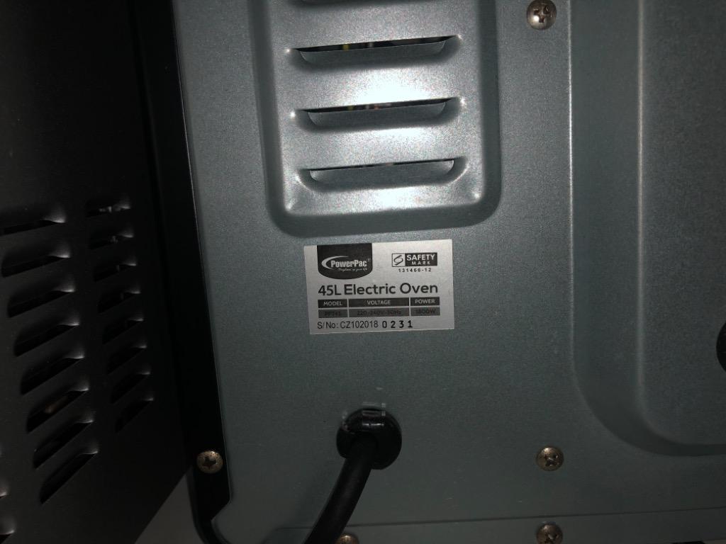 Powerpac 45L electric oven collection only, TV & Home Appliances ...