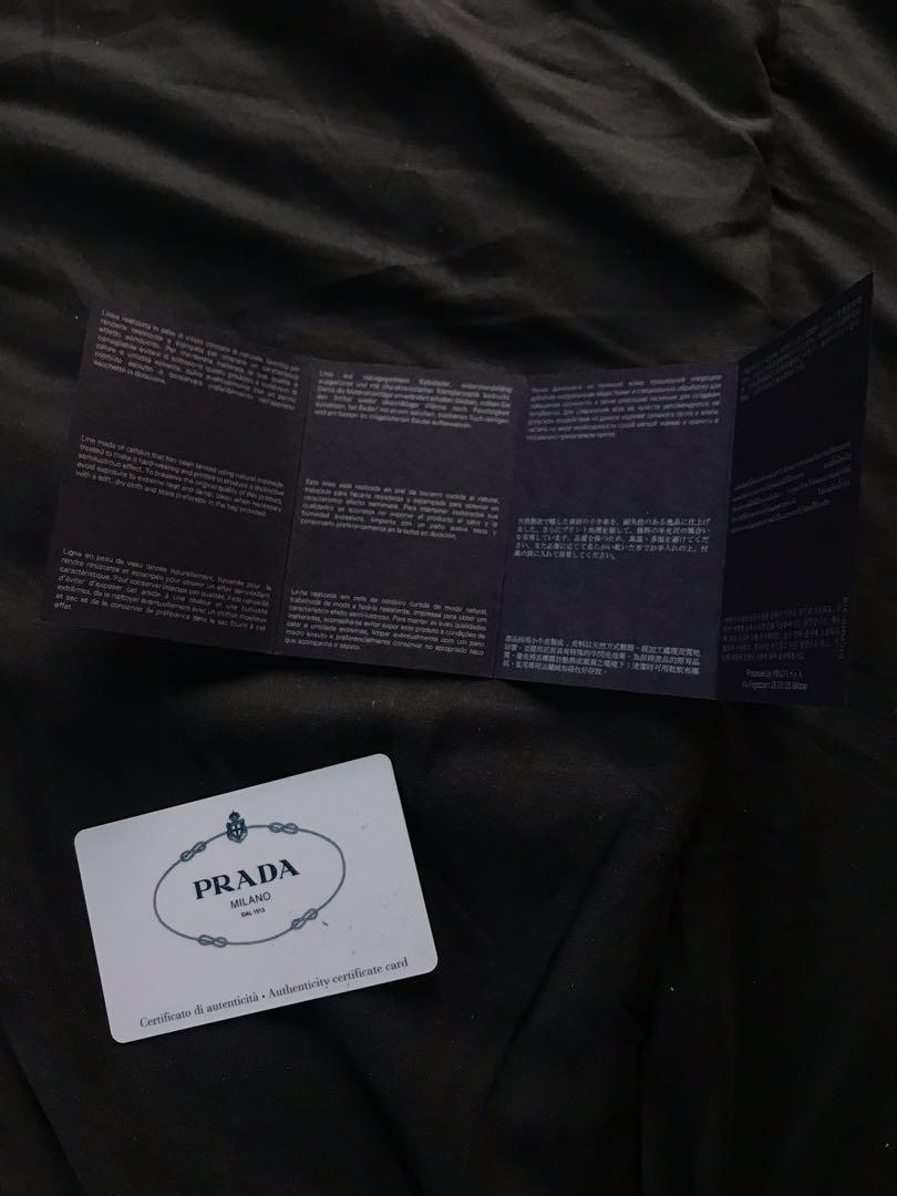 Prada authentic card tas original beli milan kartu otentik prada ...