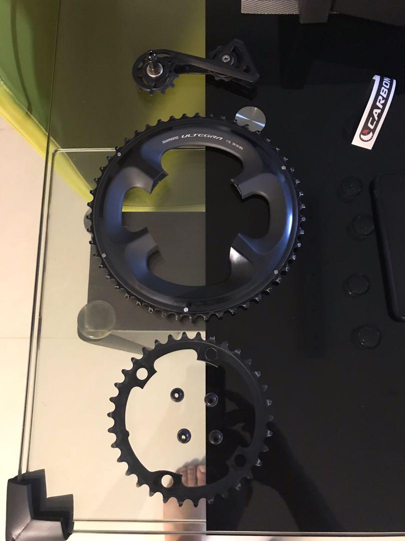 R8000 Ultegra Chainring 50/34T, Sports Equipment, Bicycles & Parts ...