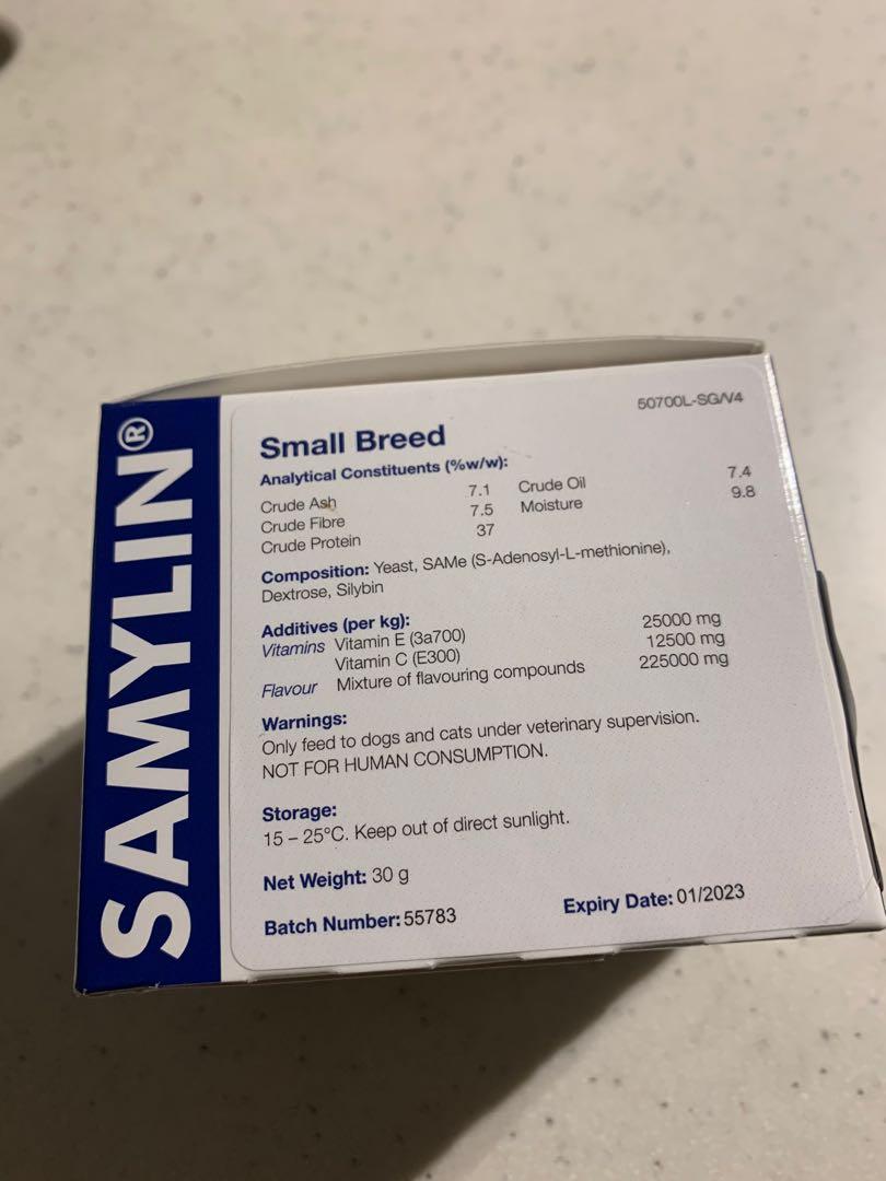 Samylin powder for small breed, Pet Supplies, Pet Food on Carousell