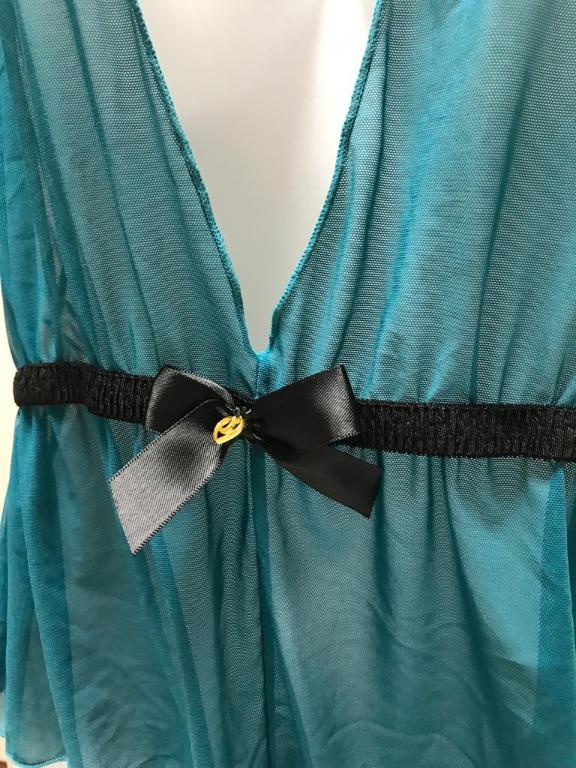 (Size XL) 特價美國 Sexy Deep V Mesh / See through Body suit 性感連身睡衣, 女裝, 內衣和 ...