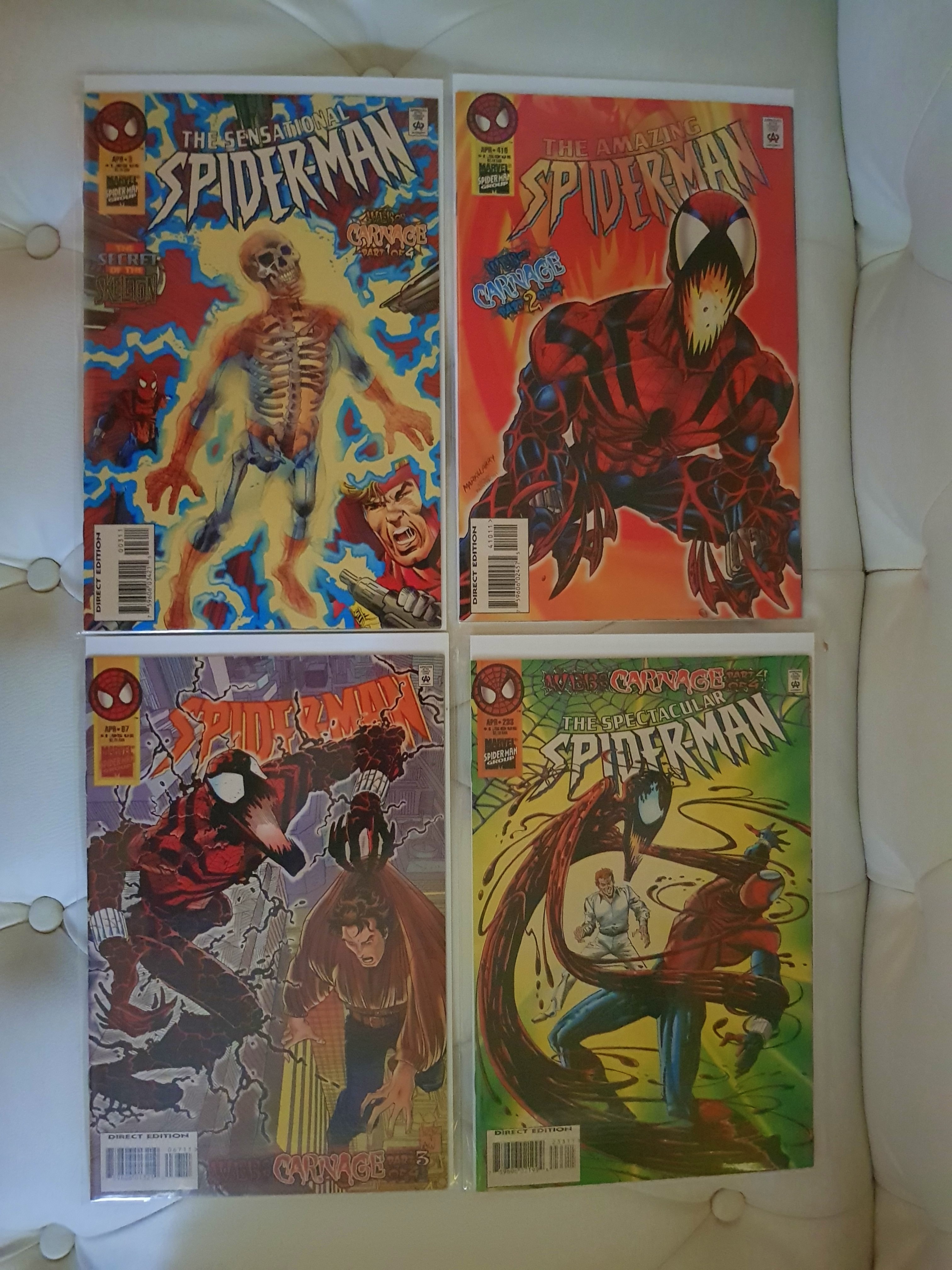 [KEY] Spider-Carnage First Appearance Web of Carnage 4-Issue Complete ...