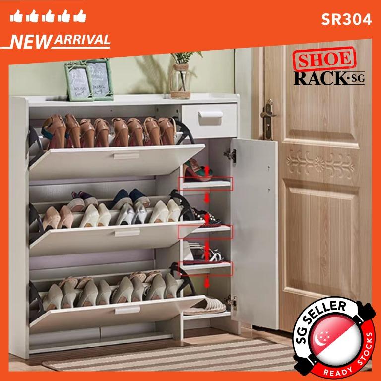 [FULLY ASSEMBLED] SR-304 Shoe Rack / Shoe Cabinet / Shoe Shelves ...