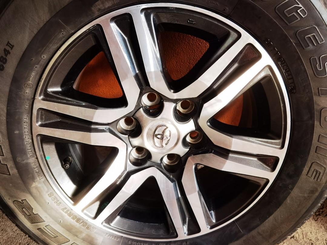 Toyota Fortuner 2017- 2020 17 inch Stock Mags with Tires PCD 139 fits ...