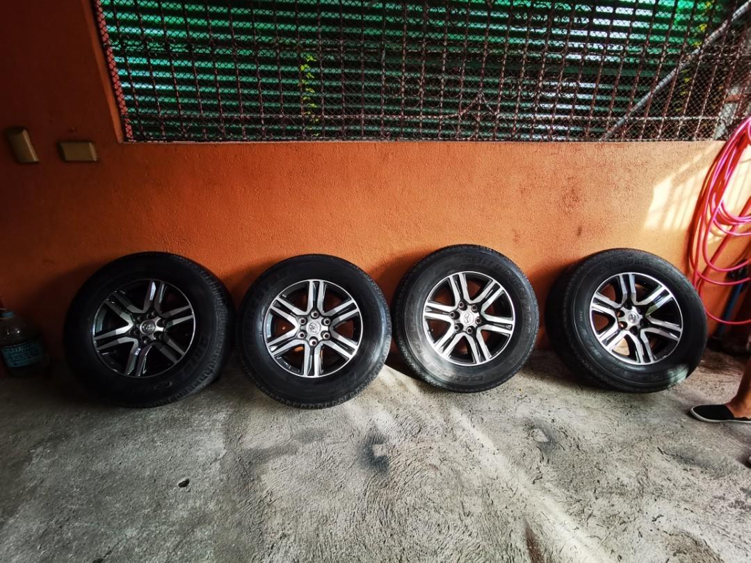 Toyota Fortuner 2017- 2020 17 inch Stock Mags with Tires PCD 139 fits ...