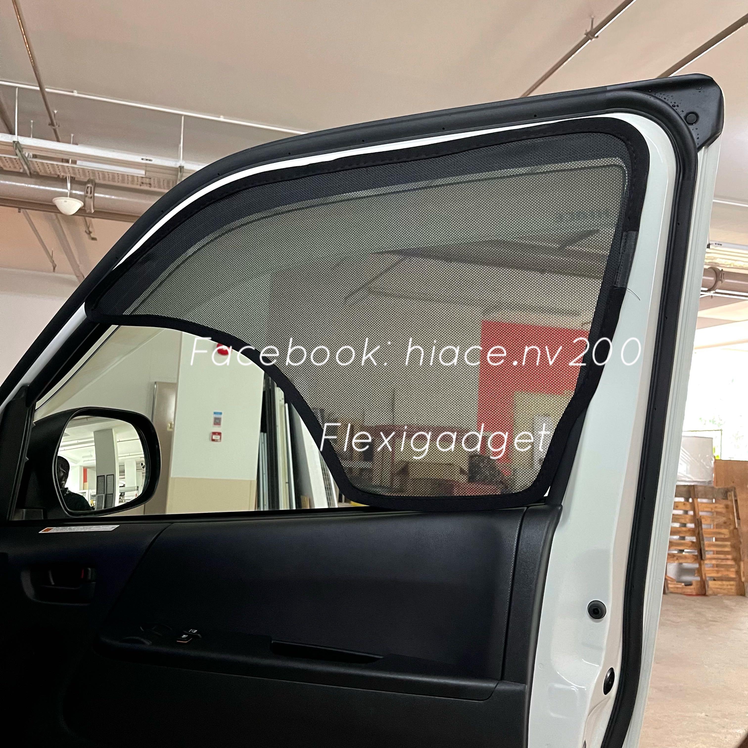Toyota Hiace Curve Magnetic Front Door Sun Shade / Hiace Accessories ...