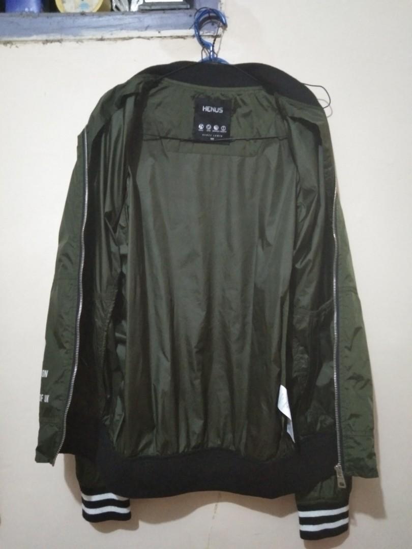 Varsity Bomber Henus Edwin Jaket Pria Jaket Motor, Fesyen Pria, Pakaian ...