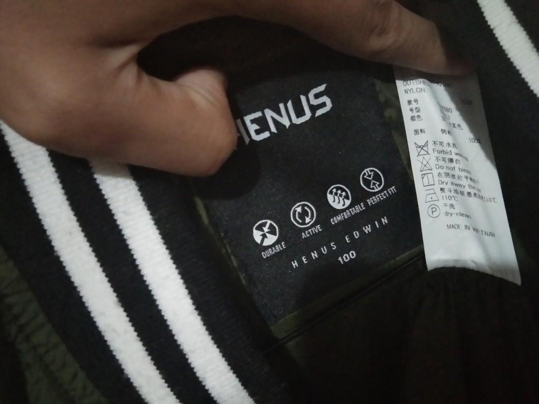 Varsity Bomber Henus Edwin Jaket Pria Jaket Motor, Fesyen Pria, Pakaian ...
