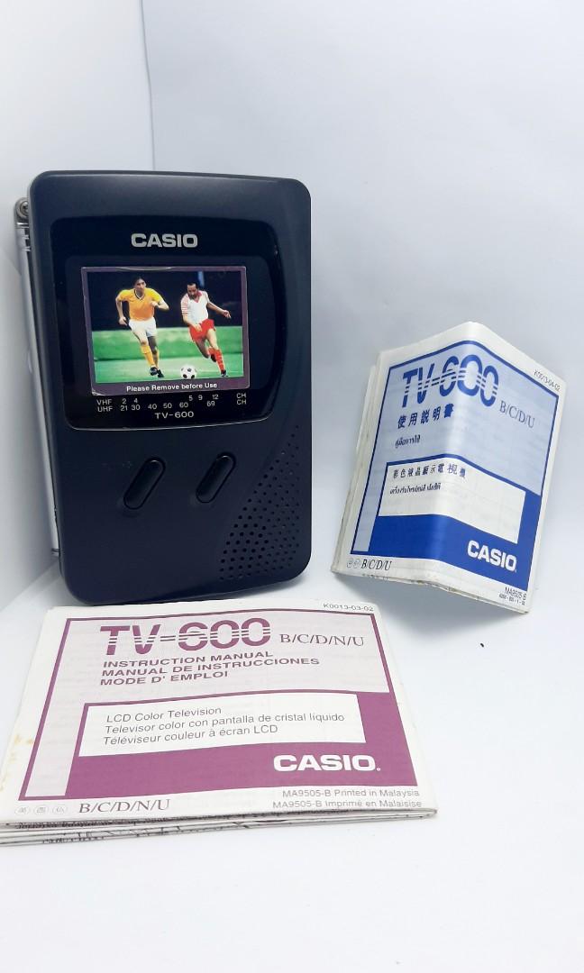 Vintage Casio LCD Color Television TV-600 Year 1994, Hobbies & Toys ...