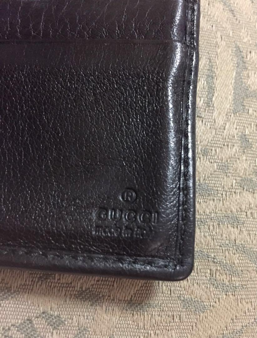Vintage Gucci Men’s Leather Bifold Wallet collectible, Men's Fashion ...