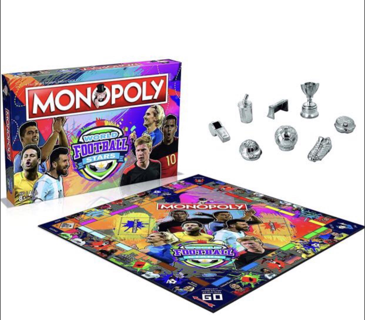 World Football Stars Monopoly Board Game, Hobbies & Toys, Toys & Games ...
