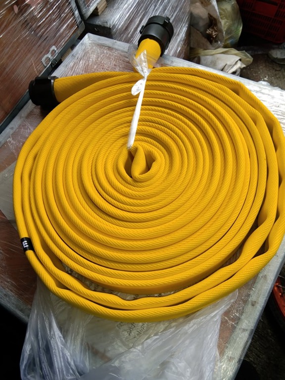5Elem Fire Hose YELLOW 1.5x50 Double Jacket, UL Listed 300 PSI ...