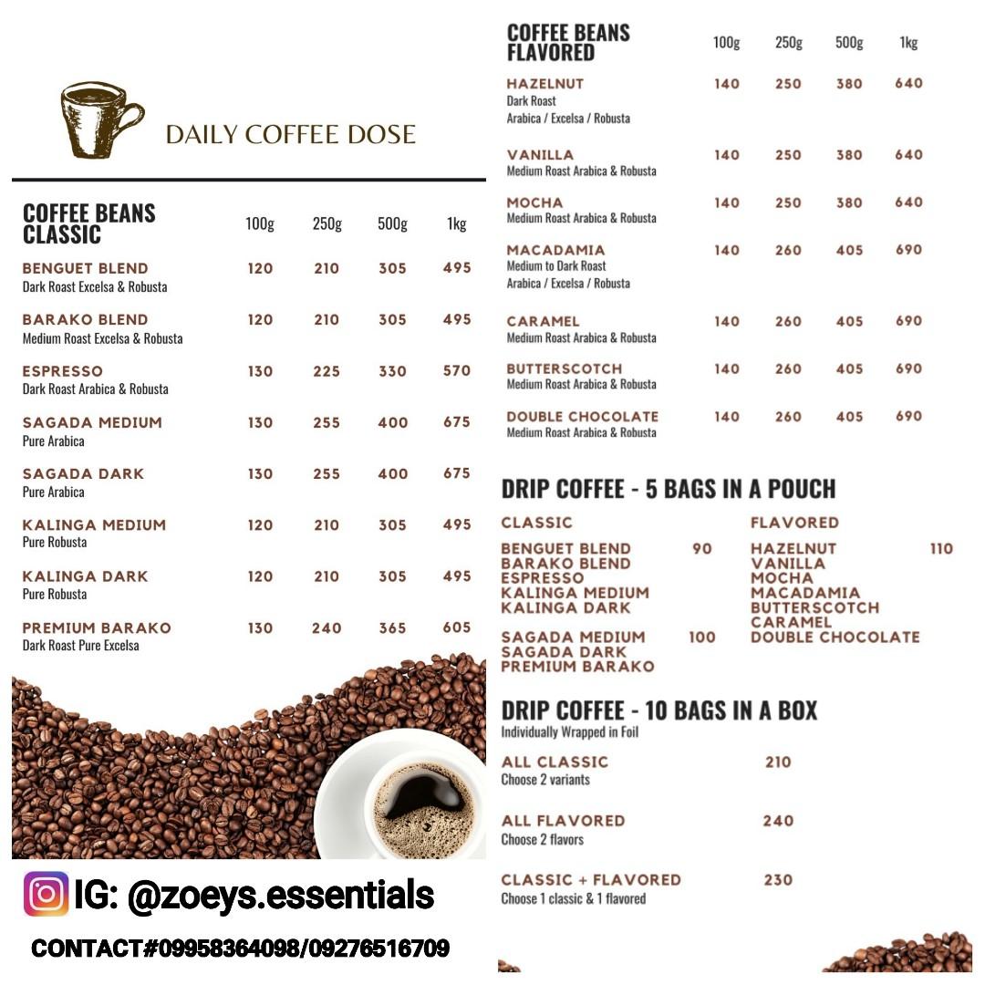 BAGUIO COFFEE BEANS (PRE ORDER), Food & Drinks, Packaged & Instant Food ...