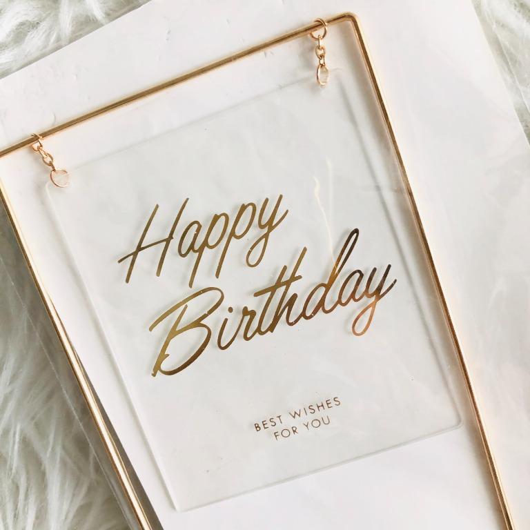 Birthday Metal Frame Cake Topper, Hobbies & Toys, Books & Magazines ...